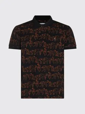 VIVIENNE WESTWOOD Slim Fit Cotton Polo Shirt With Contrast Orb Logo