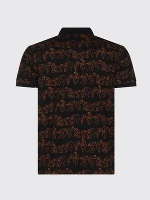 VIVIENNE WESTWOOD Slim Fit Cotton Polo Shirt With Contrast Orb Logo