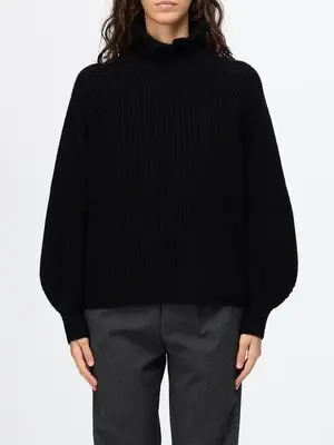 Max Mara Wool And Cashmere Turtleneck Sweater With Balloon Sleeves