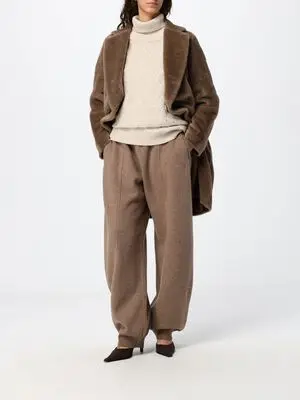 Max Mara Wide-leg Knit Pants In Wool And Cashmere