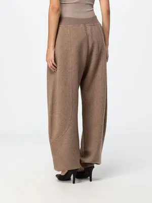 Max Mara Wide-leg Knit Pants In Wool And Cashmere