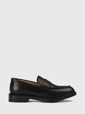 DOUCAL'S Smooth Calfskin Penny Loafers With Rubber Sole - Black