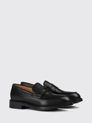 DOUCAL'S Smooth Calfskin Penny Loafers With Rubber Sole