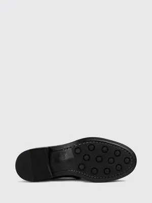 DOUCAL'S Smooth Calfskin Penny Loafers With Rubber Sole