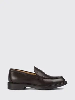 DOUCAL'S Smooth Calfskin Penny Loafers With Rubber Sole