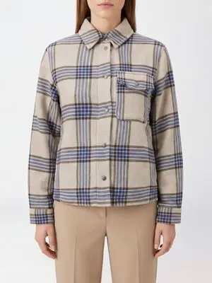 WOOLRICH Alaska Tartan Wool Blend Overshirt With Flap Pockets