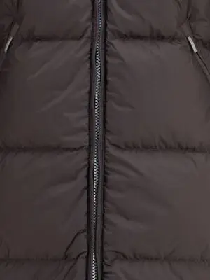 PARAJUMPERS Long Quilted Nylon Down Jacket With Hood And Zip Closure