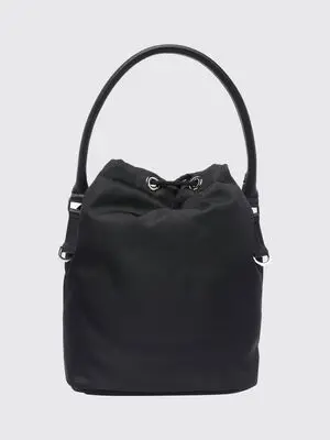 Premiata Mia Technical Fabric Bucket Bag With Removable Logo Strap