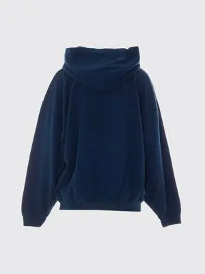 ANINE BING Cotton Hoodie With Contrast Logo And Kangaroo Pocket