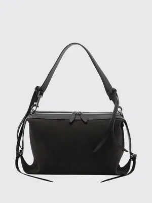 Yuzefi Bento Grained Calfskin Leather Shoulder Bag With Strap - Brown