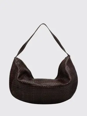IBELIV Clip Woven Calf Leather Hobo Bag With Zip Closure