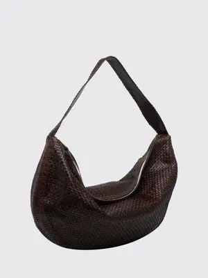 IBELIV Clip Woven Calf Leather Hobo Bag With Zip Closure