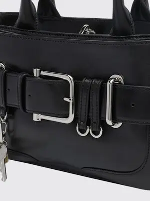 OSOI Brocle Smooth Leather Handbag With Buckle Detail And Removable Strap - Black