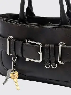 OSOI Brocle Smooth Leather Handbag With Buckle Detail And Removable Strap - Brown