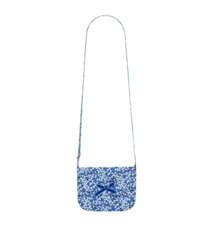 Trotters Cotton Liberty Print Coin Purse - Blue