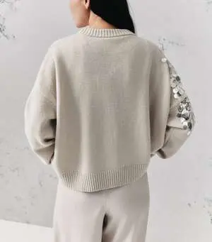 Marella Wool Sequinned Sweater