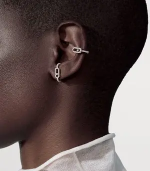 Messika Move Uno White Gold And Diamond Single Clip Earring