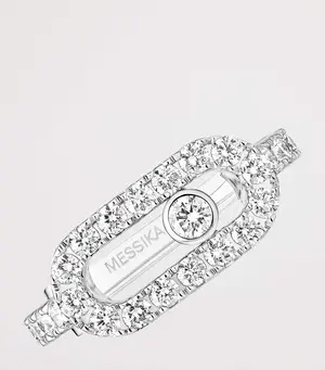 Messika Move Uno White Gold And Diamond Single Clip Earring