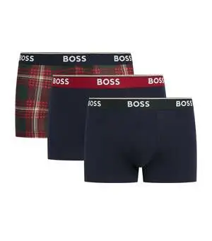 BOSS Stretch-cotton Power Trunks - Red