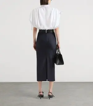 Givenchy Wool Midi Skirt
