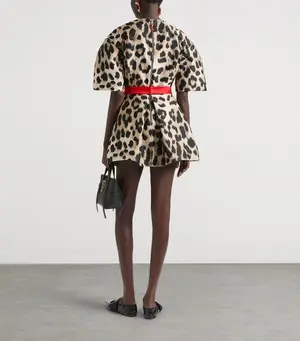Givenchy Leopard Cocoon Mini Dress