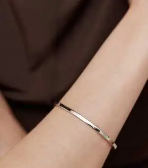Monica Vinader Sterling Essential Slim Bangle