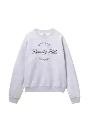 Sporty & Rich Logo-print Cotton Sweater