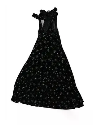 Valentino Garavani Star-print Cold-shoulder Dress