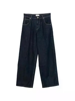 VICOLO Pressed-crease Wide-leg Jeans - Blue