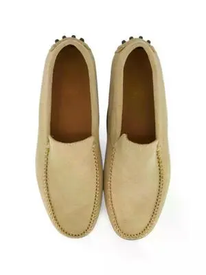 ATELIER VERDI Suede Pebbled-sole Loafers