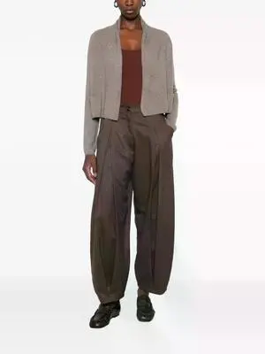 SUSANNE BOMMER Shawl-collar Cropped Cardigan
