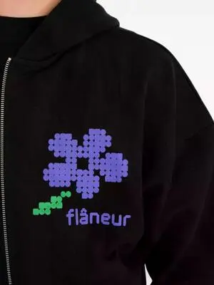 FLANEUR Pixel Flower Hoodie