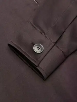 VALENZA Zip-up Supima Cotton Overshirt
