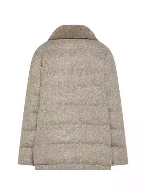 Seventy Shearling-collar Quilted Coat