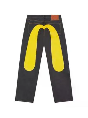 EVISU Daicock Print Wide-leg Jeans