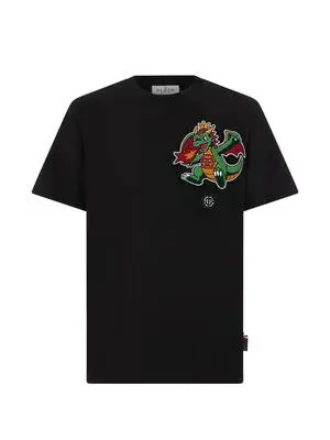 Philipp Plein Dragon-detail Embellished T-shirt