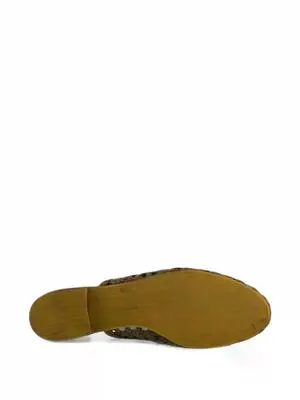 CORINA Woven Tassel-detail Mules