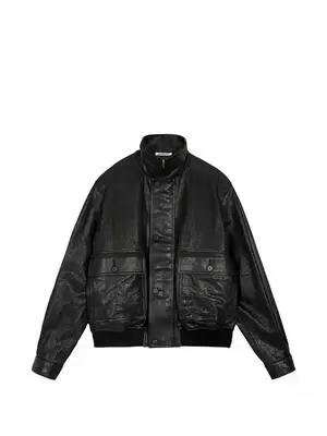 Auralee High-neck Leather Jacket