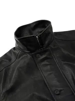 Auralee High-neck Leather Jacket