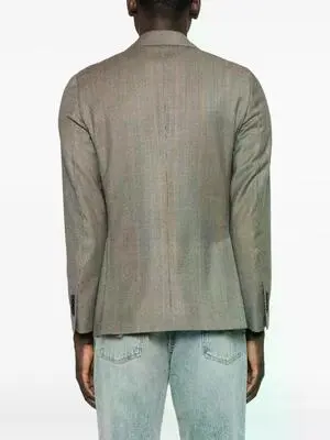 LARDINI Prince Of Wales Check Single-breasted Jacket