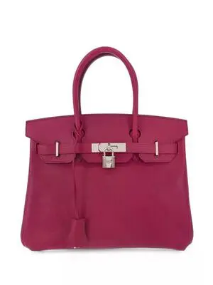 Hermès 2010 30 Birkin Epsom Leather Tote Bag - Red