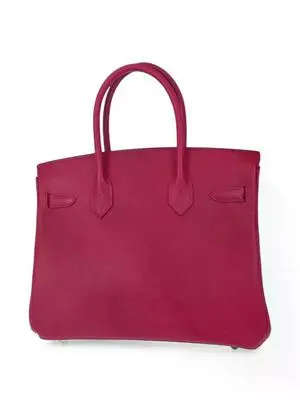 Hermès 2010 30 Birkin Epsom Leather Tote Bag - Red