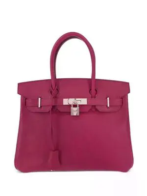 Hermès 2010 30 Birkin Epsom Leather Tote Bag - Red
