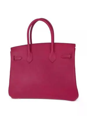 Hermès 2010 30 Birkin Epsom Leather Tote Bag - Red
