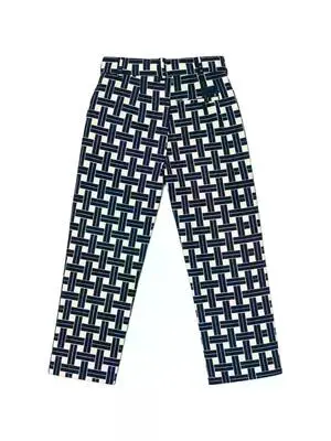 Kenzo Geometric-print Tailored Trousers