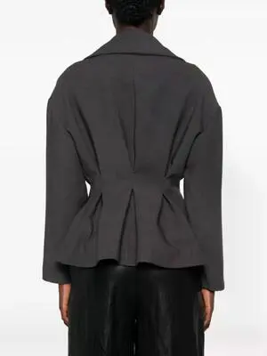 Dixie Pleated Double-breasted Blazer