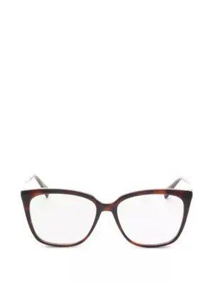 Tumi Tortoiseshell-effect Cat-eye Glasses - Brown