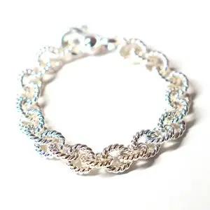 SAINT BOTOLPH Twisted Link Sterling Chain Bracelet - Silver