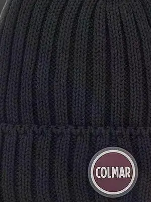 COLMAR Ribbed-knit Logo-patch Beanie Hat