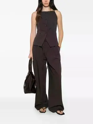 VICOLO Button-up Sleeveless Top